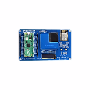 Raspberry Pi Pico Air WiFi Monitoring Expansion PMSA003 Sensor ESP8266 Module Air Monitor WiFi HAT for Raspberry Pi Pico with inbuilt 0.91" OLED Display