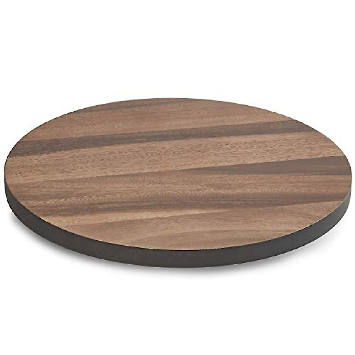 Woodard & Charles Round Lazy Susan Turntable with Stainless Steel Ball Bearing Mechanism (Black)