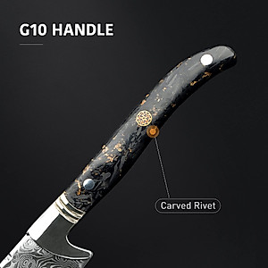 Leopcito Damascus Champagne Saber, 16-1/2 inches Champagne Sword with Forged Damascus Blade, Sparkling Wine Champagne Knife, Bottle Wine Opener Wedding Gift Birthday Housewarming Home Bar