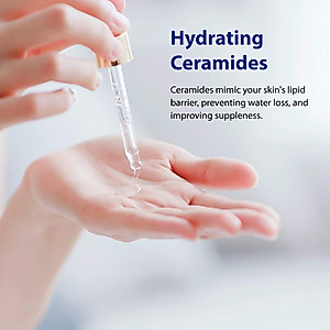 Dr. Denese SkinScience HydroShield Ultra Moisturizing Face Serum Locks In Moisture with Retinol & Ceramides - Reduce Appearance of Wrinkles, Increased Hydration & Tightness - Cruelty-Free - 4oz