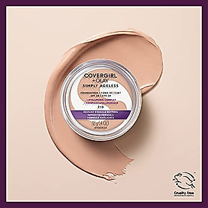 CoverGirl & Olay Simply Ageless Foundation, Warm Beige 245, 0.40-Ounce Package