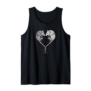 Cute Heart Pet Rat Lover Tank Top