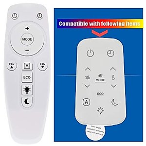 CHOUBENBEN Replacement Toshiba Window Air Conditioner Remote Control Model RG15C/E RG15CE