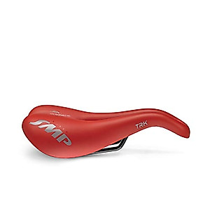 Selle SMP TRK Saddle Medium - Matt Red, Long 280 mm - Wide 160 mm (ZSTT03MEDIUM-RED)