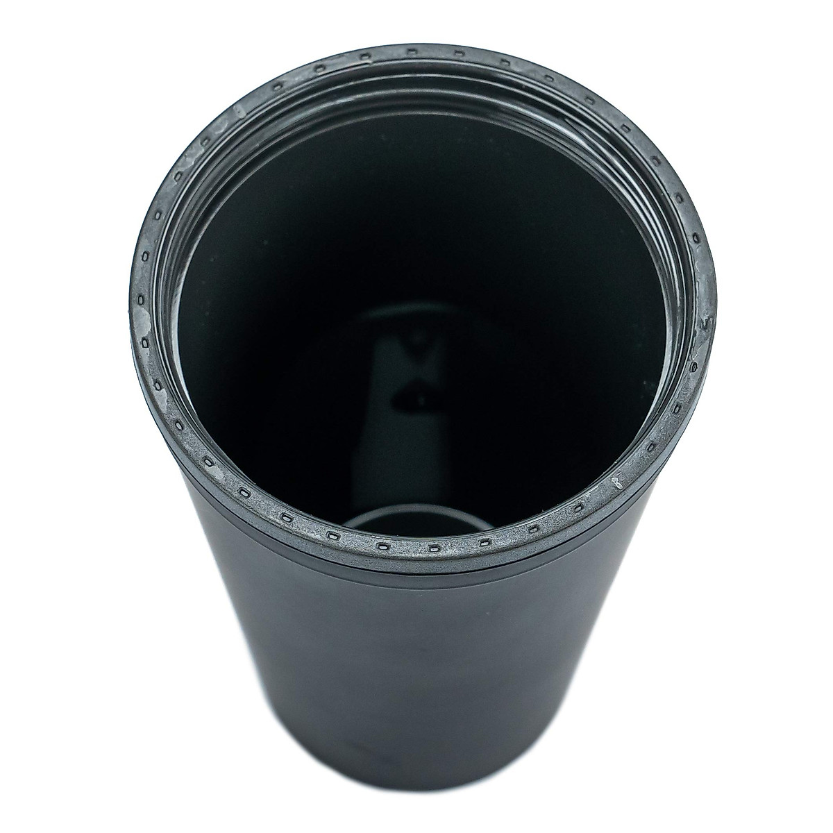 STRATA CUPS Classsic Black Tumblers with Lids (12 pack) - 16oz Colored Acrylic Cups with Lids and Straws | Double Wall Matte Plastic Bulk Tumblers With FREE Straw Cleaner! Customizable DIY Gifts