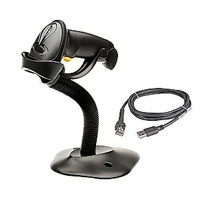 Square Stand, Square Register, Square Terminal Compatible Barcode Scanner | Zebra (Symbol) LS2208 Barcode Scanner with Hands-Free Stand and USB Cable (Renewed)