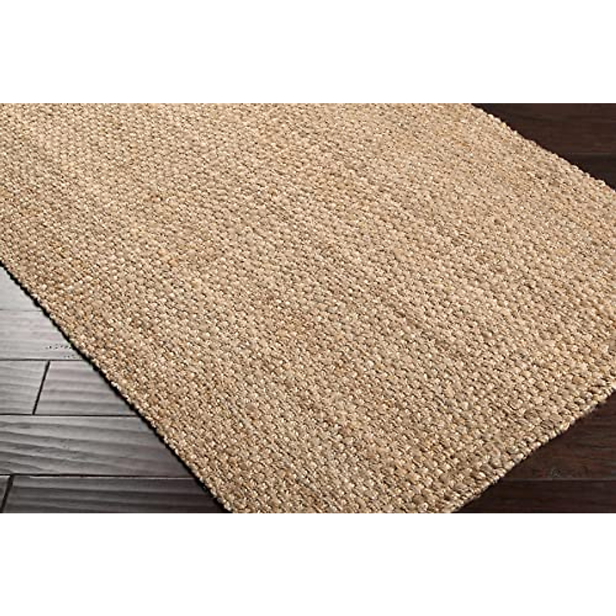 Hauteloom Herndon Sea Grass Jute Rug - Natural Fiber Sisal Area Rug - Natural Farmhouse Look Carpet - Rattan Wicker Look Carpet - Brown - 6' x 9'