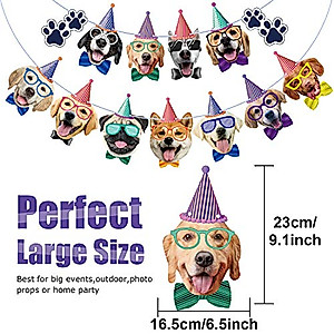 Dog Birthday Banner Birthday Garland Dog Theme Party Bunting Decoration Baby Shower Party Supplies (Dog)