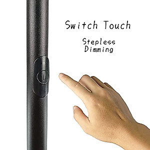 J&V Showroom LED Sky Floor Lamp -Dimmable Modern Design LED Floor Lamp for Living Room, Bedroom, Porch, Office, Study Room, Hotel, Black