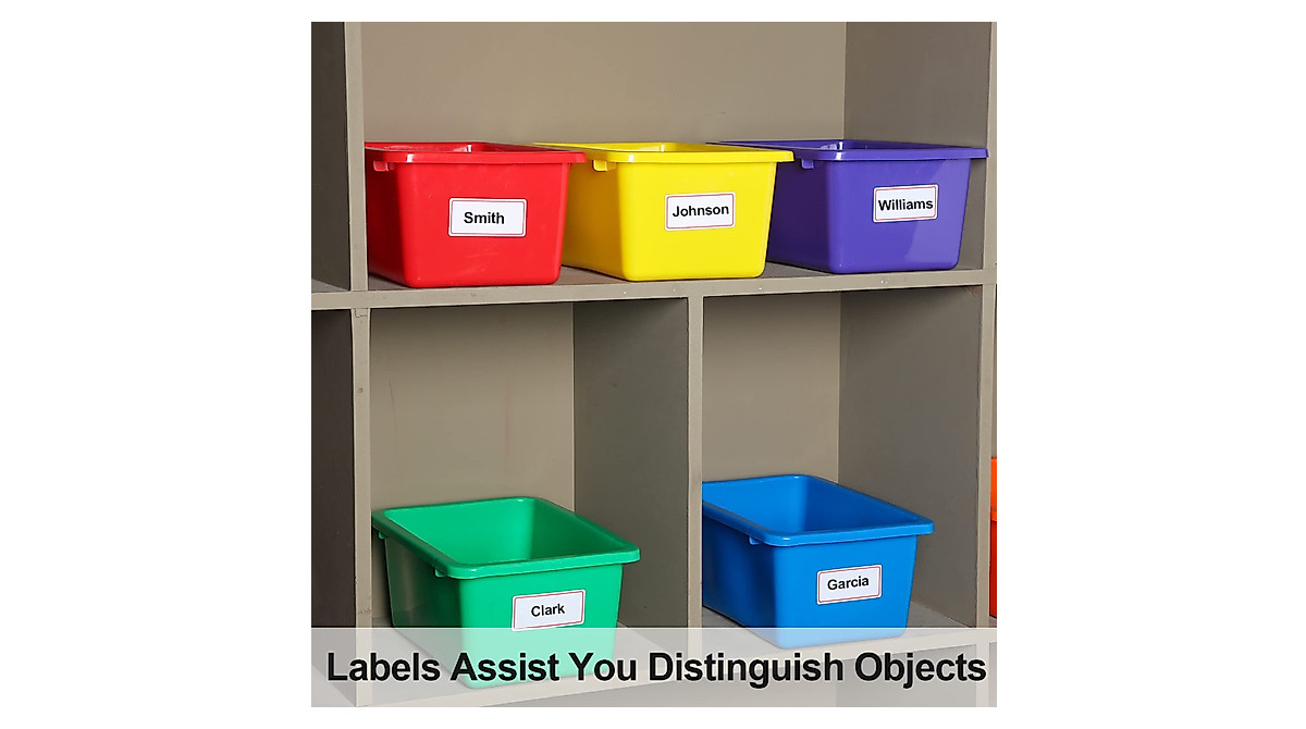 Outus 24 Pack Colorful Book Bins for Kids Storage