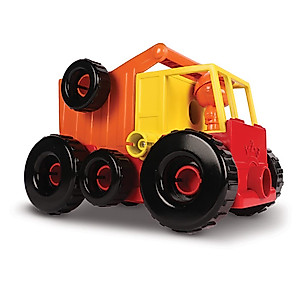 Learning Resources 1-2-3 Build It! Construction Crew Toy, Bulldozer, Digger, Dump Truck, STEM, Imaginative Play, 16 Pieces, Ages 2+