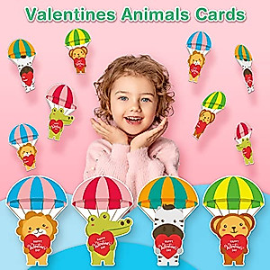 Valentine’s Day Card for kids, 28 Pack Foam Airplanes Set with Valentines Greeting Cards for Boys Girls, Valentine Treat Bags Stocking Stuffers Classroom Prize Party Favors Toy Exchange Gifts