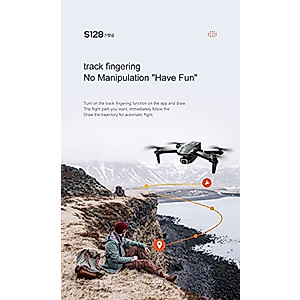 Drone with Camera for Begginers, Kids and Adults, Dual Video Camera 4KHD with Long Lasting Battery, Mobile Phone Connection, APP Control, Quadcopter Helicopter, Auto Hover, One Key Start , Kids Toy. Mini Drone S128