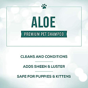 Nature's Specialties Aloe Premium Ultra Concentrated Dog Shampoo Conditioner for Pets, Makes up to 16 Gallons, Natural Choice for Professional Groomers, Herbal Aloe Infused Formula, Made in USA, 1 gal