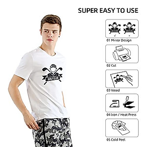 Black Glitter HTV Heat Transfer Vinly Roll for T Shirts- 12”x8ft Easy to Weed Cut Black Glitter Iron on Vinyl for Cricut Silhouette Cameo