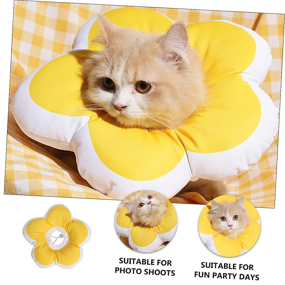 Toddmomy 3pcs Collar Cosmetic Tarpaulin Elizabeth Circle