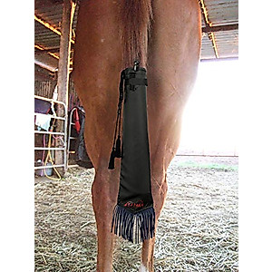 Y.J TAILS Horse Tail Bag, Solid Black