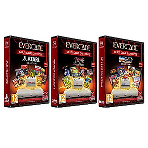 Evercade Premium Pack Includes 3 Cartridges Collections: Atari Volume 1, Interplay Volume 1 and Dataeast Volume 1 - Electronic Games