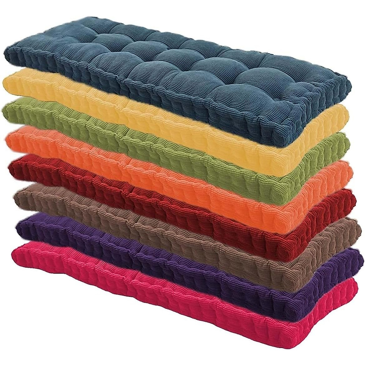 ZEaink Bench Cushion, Bench Seat Cushion for Outdoor Indoor Furniture, Indoor Window Cushion, 48/36/60/40 Inch,Soft and Comfortable,for Piano Benc,Patio,Garden,Bench Cushion(G,110x40cm/45x16in)