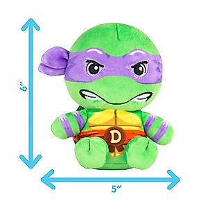 Club Mocchi-Mocchi- Teenage Mutant Ninja Turtles Plush - TMNT Donatello Plushie - Ninja Turtle Stuffed Animal Toys and Room Decor - Plush Collectible TMNT Figures - 6 inch