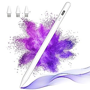 Stylus Pen for iOS&Android Touch Screens, Universal Stylus Pen for iPhone/Samsung, Smart Digital Stylus Pens for Lenovo/Huawei/Vivo/Mi and Other Tablets, Google Pixel Smart Phones (White)