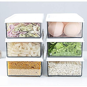 AIYoo Flatware Tray Kitchen Drawer Organizer With Lid And Drainer - Plastic Food Storage Container food storage box for refrigerator Dinnerware Holder