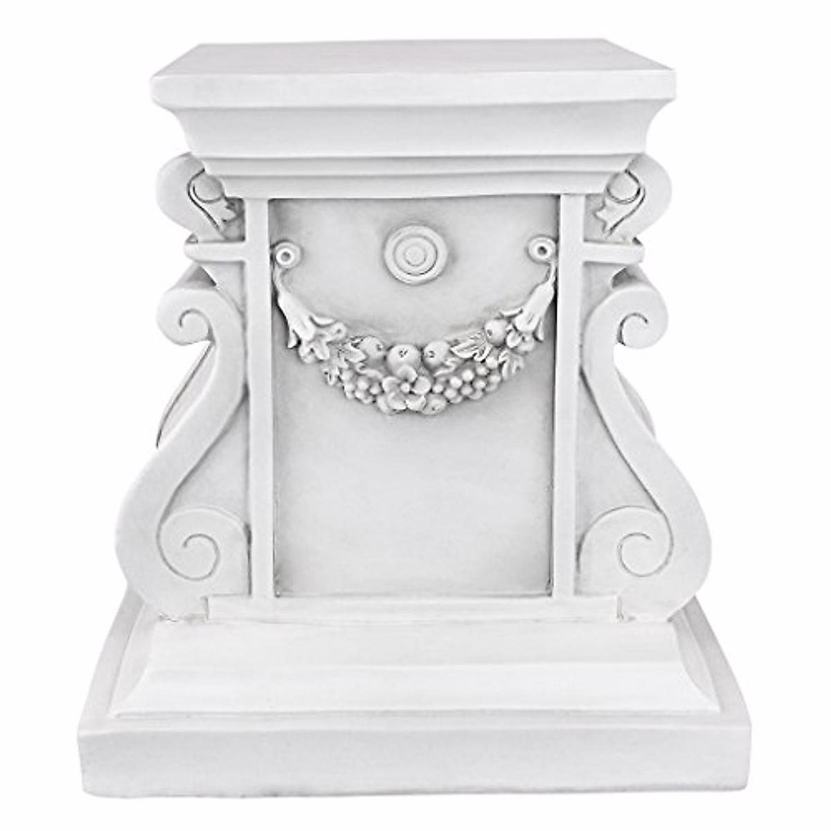 Design Toscano NG314105 Classic Statuary Garden Plinth Base Riser, Medium, antique stone