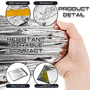 10 Pcs Emergency Thermal Tent Survival Shelter Ten 8 Ft x 3 Ft Emergency Tent 2 Person Tube Tent Lightweight Camping Tents and Shelters for Hiking Backpacking Camping Outdoor Survival