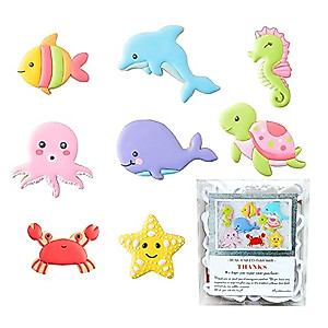 Ocean Cookie Cutters with Matching Cookie Stencils -Set of 16