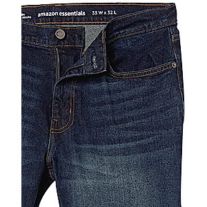 Amazon Essentials Men's Slim-Fit Stretch Bootcut Jean, Dark Wash, 31W x 32L