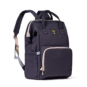 SUNVENO Diaper Bag Backpack Large Capacity Baby Bags Multifunction Travel Backpack for Mom and Dad, Black