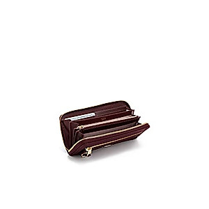 TUMI - Voyageur Zip-Around Continental Wallet - Card Holder for Women - Beetroot