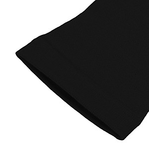 Wrist Support Compression Sleeve Wrist Palm Hand Elastic Brace for Carpal Tunnel, Wrist Pain, Arthritis, Black (1 Pair)(L)