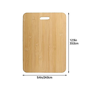 UPKOCH 3pcs Bamboo Cutting Boards Set Rectangle Wood Cutting Board BBQ Chopping Board Set Fruit Vegetable Cutting Tray for Kitchen Food Prep Carving Meat Cheese