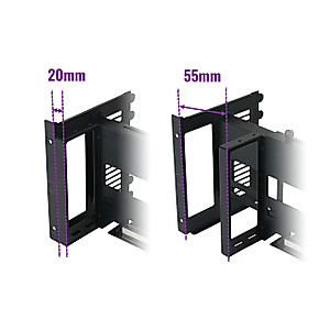 Toptekits Cooler Master Universal Vertical Graphics Card Holder KIT VER.2 with 165mm/6.5in Riser Cable, for Full Tower/Standard ATX Chassis with at Least 7 Available PCI Slots