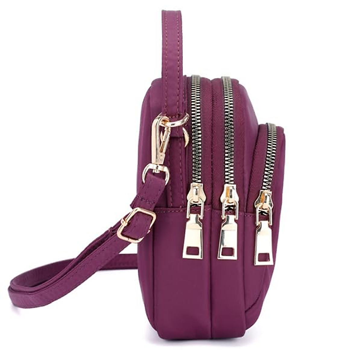 Toniker Nylon Multi-Pockets Small Crossbody Bags Cell Phone Purse Smartphone Wallet for Women with Handy Carry