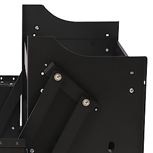 24 Inch Pull Down Cabinet Organizer, 2-Tier Pull-Out Shelf Cabinet Shelf Drop Down Shelf With Buffer Function, Convenient Heavy-Duty Kitchen Cabinet Pull Down Shelf With Anti-slip Handle For Home Use