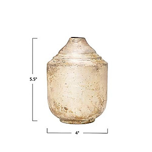 Creative Co-Op Metal, Champagne Gold Finish Vase
