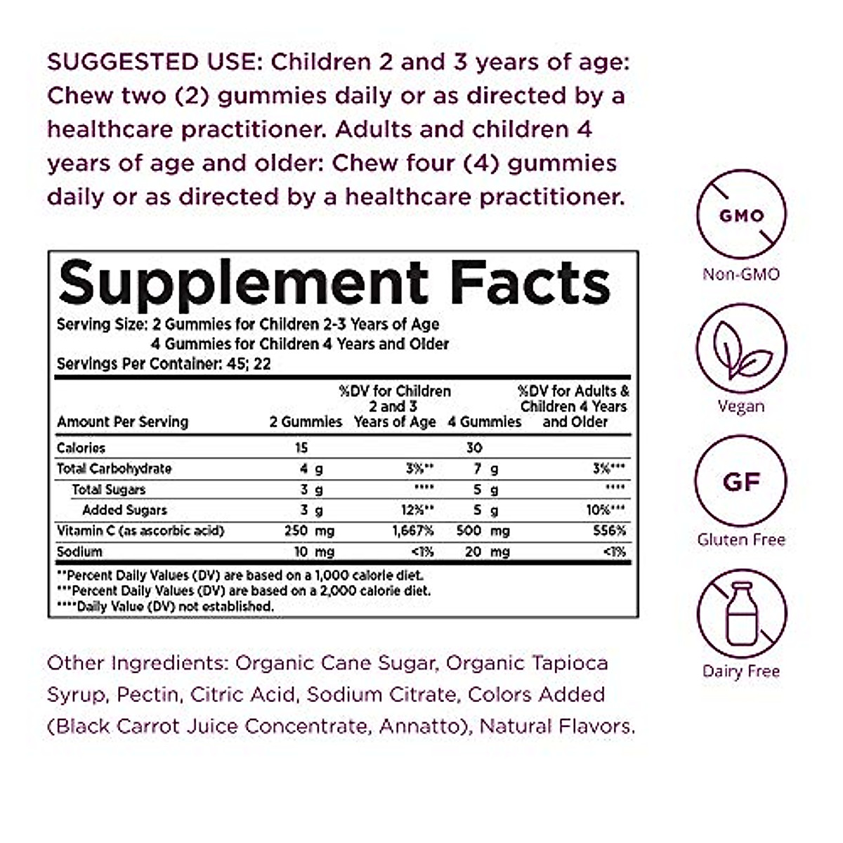 Solgar U-Cubes Children's Vitamin C, 90 Gummies - Includes 2 Great-Tasting Flavors, Orange & Strawberry - Immune Support - For Ages 2 & Up - Non GMO, Vegan, Gluten Free, Dairy Free - 45 Servings