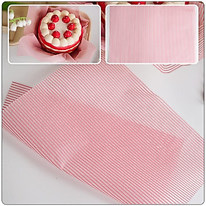 Hemoton 50 Sheets Dry Waxed Deli Paper Sheets Paper Sandwich Paper Liners Food Basket Liners Wax Paper Deli Wrap Wax Paper Sheets for Wrapping Bread and Sandwiches Pink