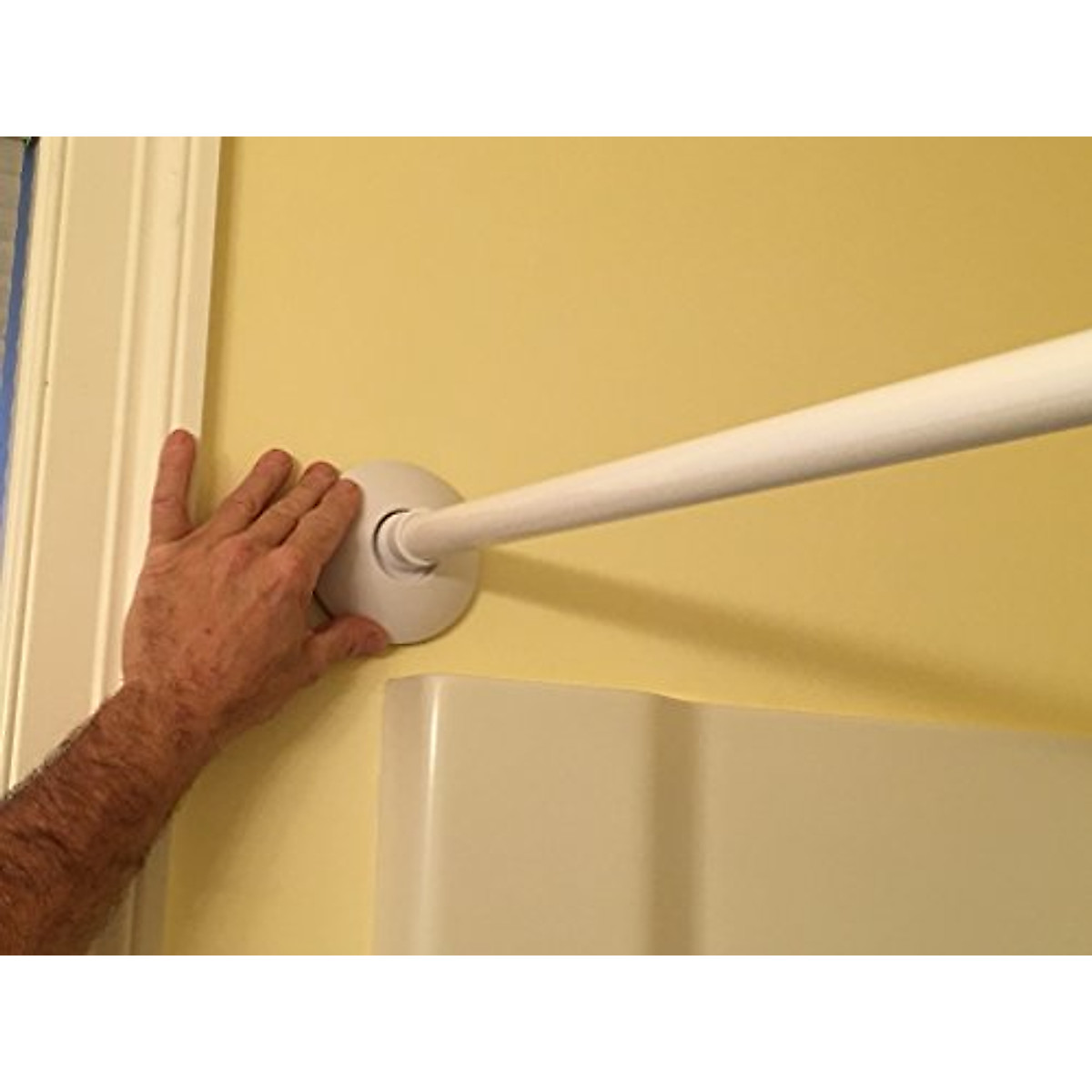 Safety Innovations Stay-Put Shower Curtain Rod Mount, 2 Pack