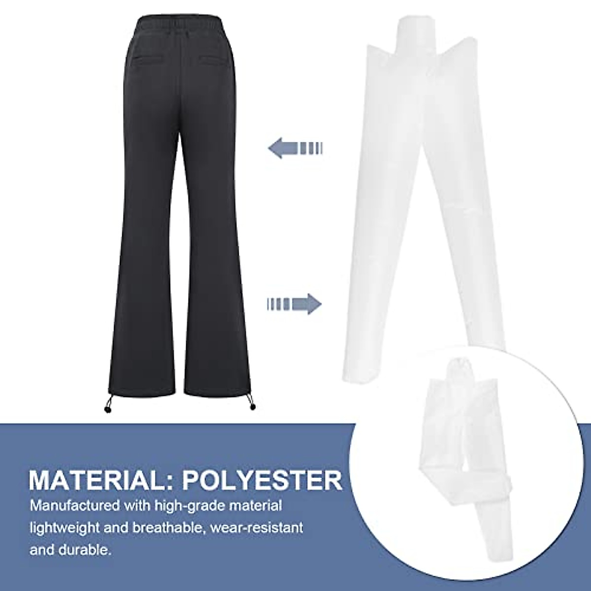 Zerodeko Portable Clothes Dryer Bag Mini Dryer Machine Fast Drying Bag Reusable Mini Folding Drying Bag for Home Travel Dorms Offices (Pants)