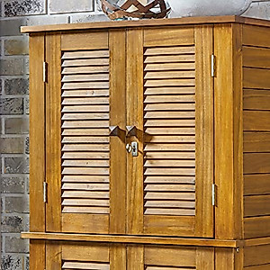 Homestyles Maho Storage, Large Cabinet, Brown