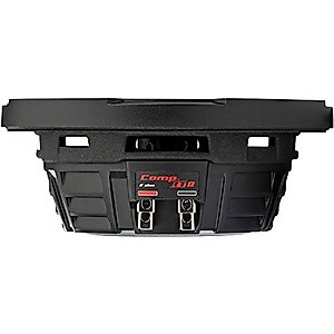 KICKER Subwoofer and Amp Package of 3 Items - 8" CompRT 600 Watt Max Sub, DS18 Class D 2-Channel Amplifier, and Complete 8AWG Wiring Kit