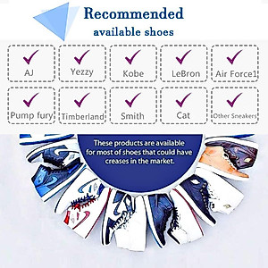 IRRIDF 2 Pair Shoe Protector for Sneakers - Air Force 1, Jordans, Dunks oe Box Decreaser Anti-wrinkle Shoes Creases