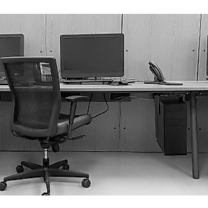 CPU Under Desk Mount Bracket - Computer Tower Wall and Under Counter Holder, 360 Degree Swivel Adjustable Height and Width Wall-Mountable