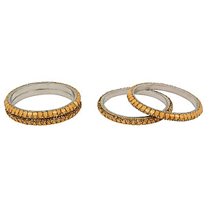 Efulgenz Indian Bangle Set Bollywood Style Rhinestone Crystal Bracelet Jewelry Set for Women