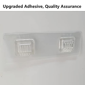 JiePai Acrylic Corner Shower Caddy Shelf with Hooks 2 Pack, Adhesive Wall Mounted Bathroom Shower Shelf Organizer for Inside Shower & Kitchen Storage