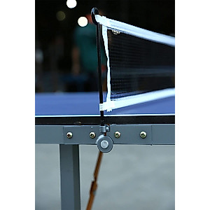 6 ft Table Tennis Table Ping-Pong Tables Set - 100% Preassembled Foldable & Portable Tables with All-Weather Aluminum Composite Frame & Removable Net for Outdoor/Indoor