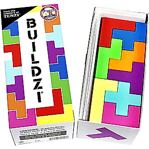 TENZI BUILDZI The Fast Stacking Building Block Game for The Whole Family - 2 to 4 Players Ages 6 to 96 - Plus Fun Party Games for up to 8 Players
